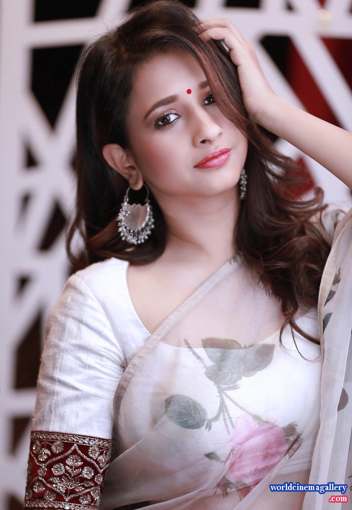 Manvitha Harish Saree Stills